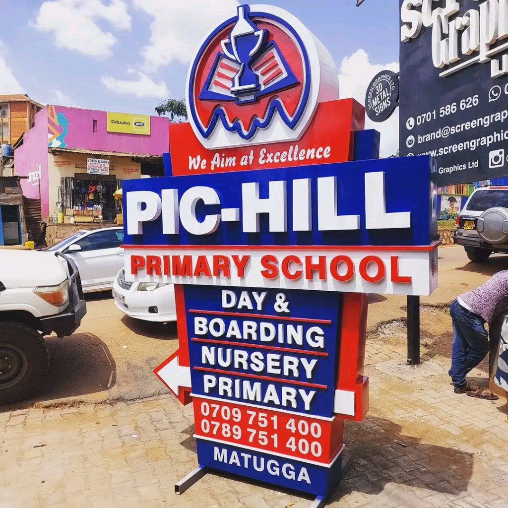 Pic Hill Primary School Signage | 3D Signage In Uganda | 3D signage, 3D ...